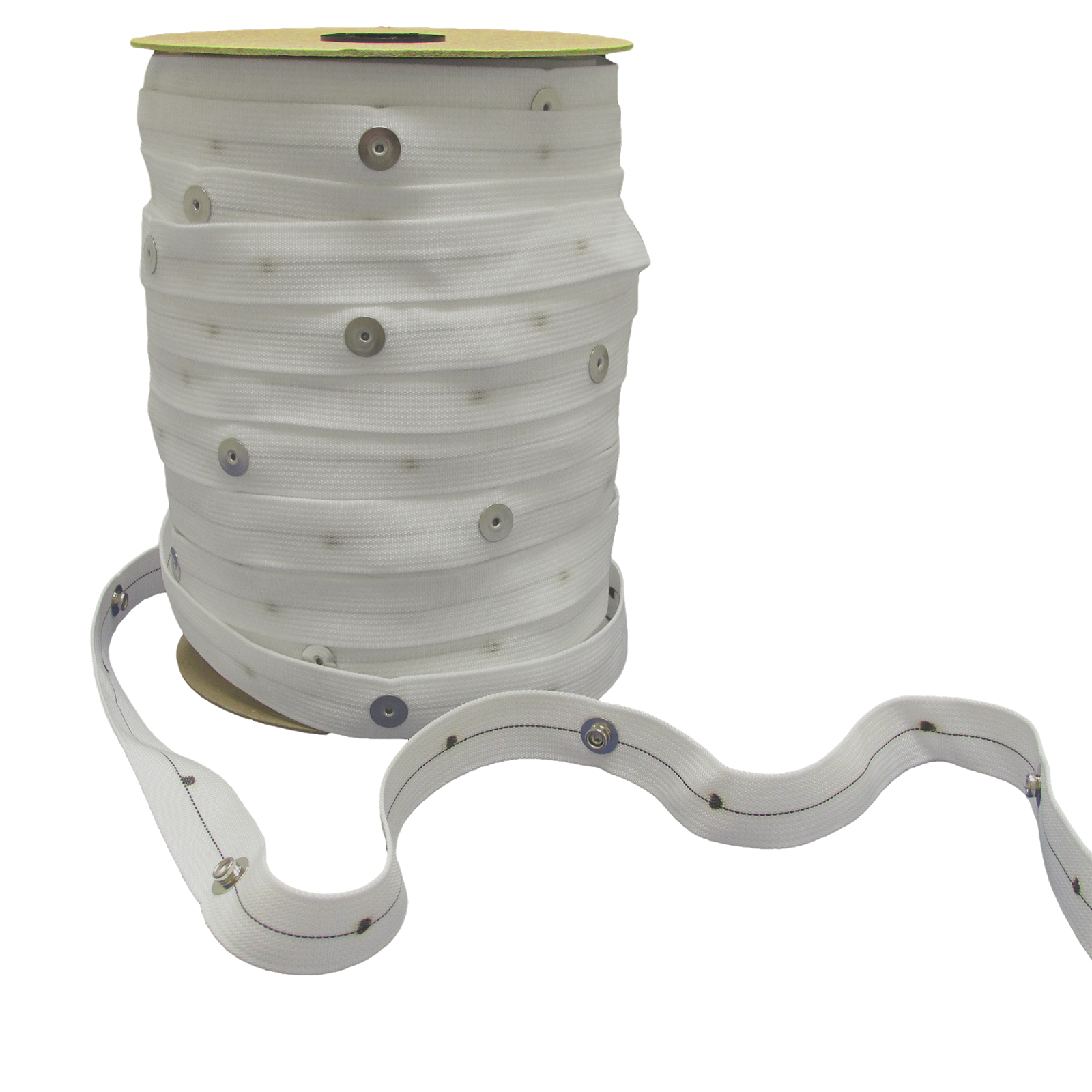 WHITE ACCORDION FOLD SNAP TAPE | Drapery Supplies and Upholstery Supplies